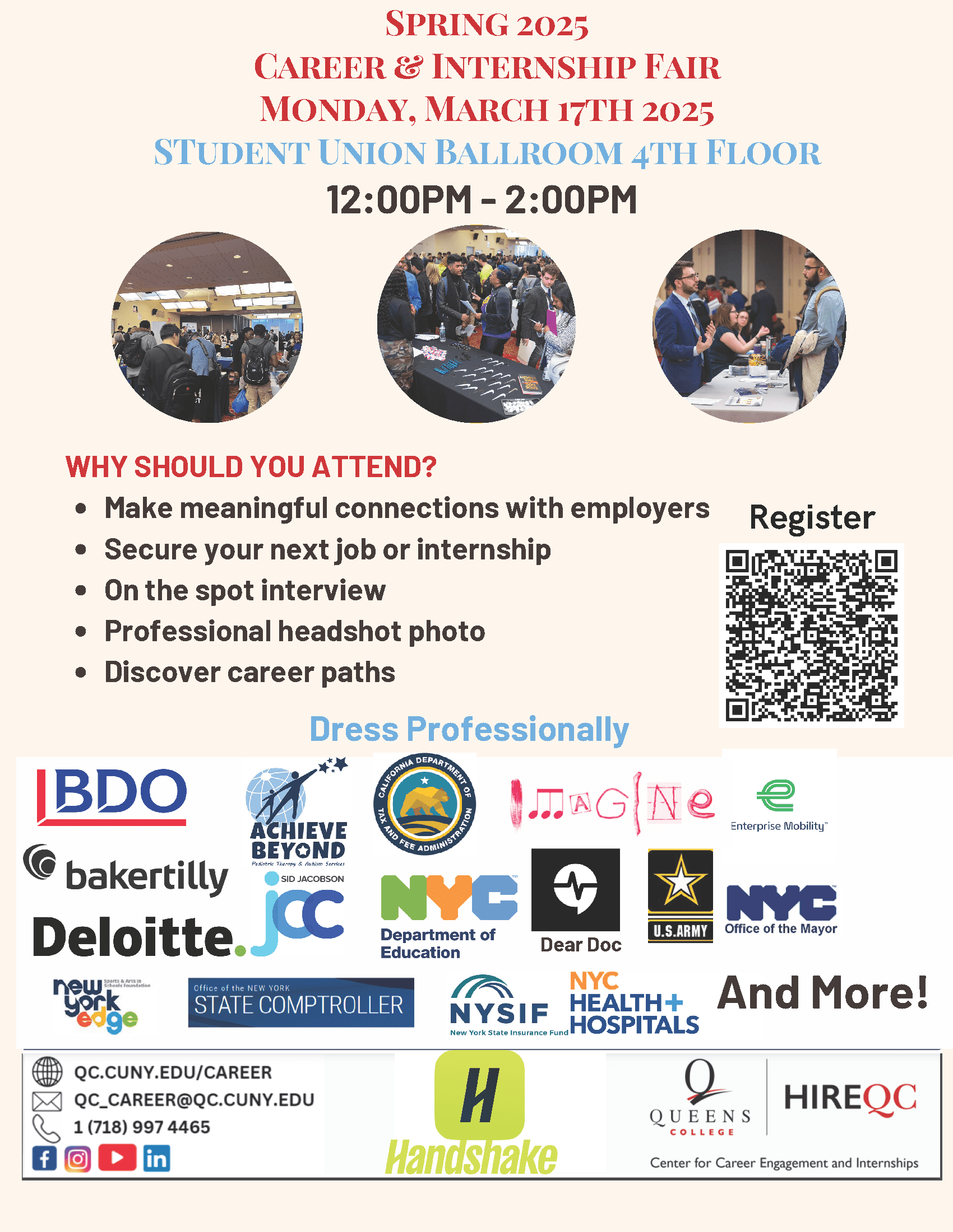 Spring 2025 Career & Internship Fair - Center for Career Engagement and Internships