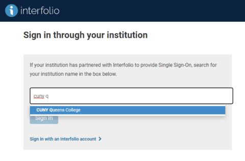 Signing In to Interfolio - Interfolio